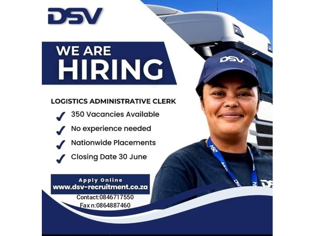 DSV Careers Gauteng – No Experience Jobs Available - June 2026